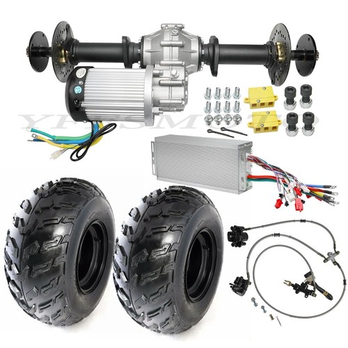 32'' Rear Axle Kits 60V 2500W Differential Motor 22x10-10'' Tires for ...