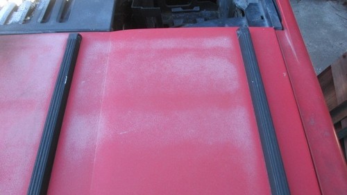 1984 Pontiac Fiero 2M4 RED rear trunk lid NO LUGGAGE RACK INCLUDED NO ...