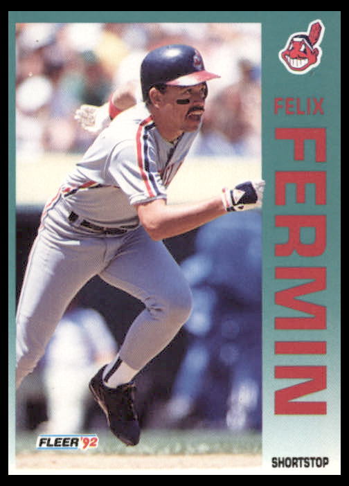 1992 Fleer #109 Felix Fermin Cleveland Indians Baseball Card | eBay