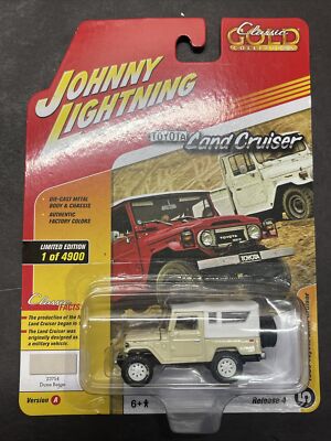 Johnny Lightning 1980 Toyota Land Cruiser Cream/white Classic Gold | eBay