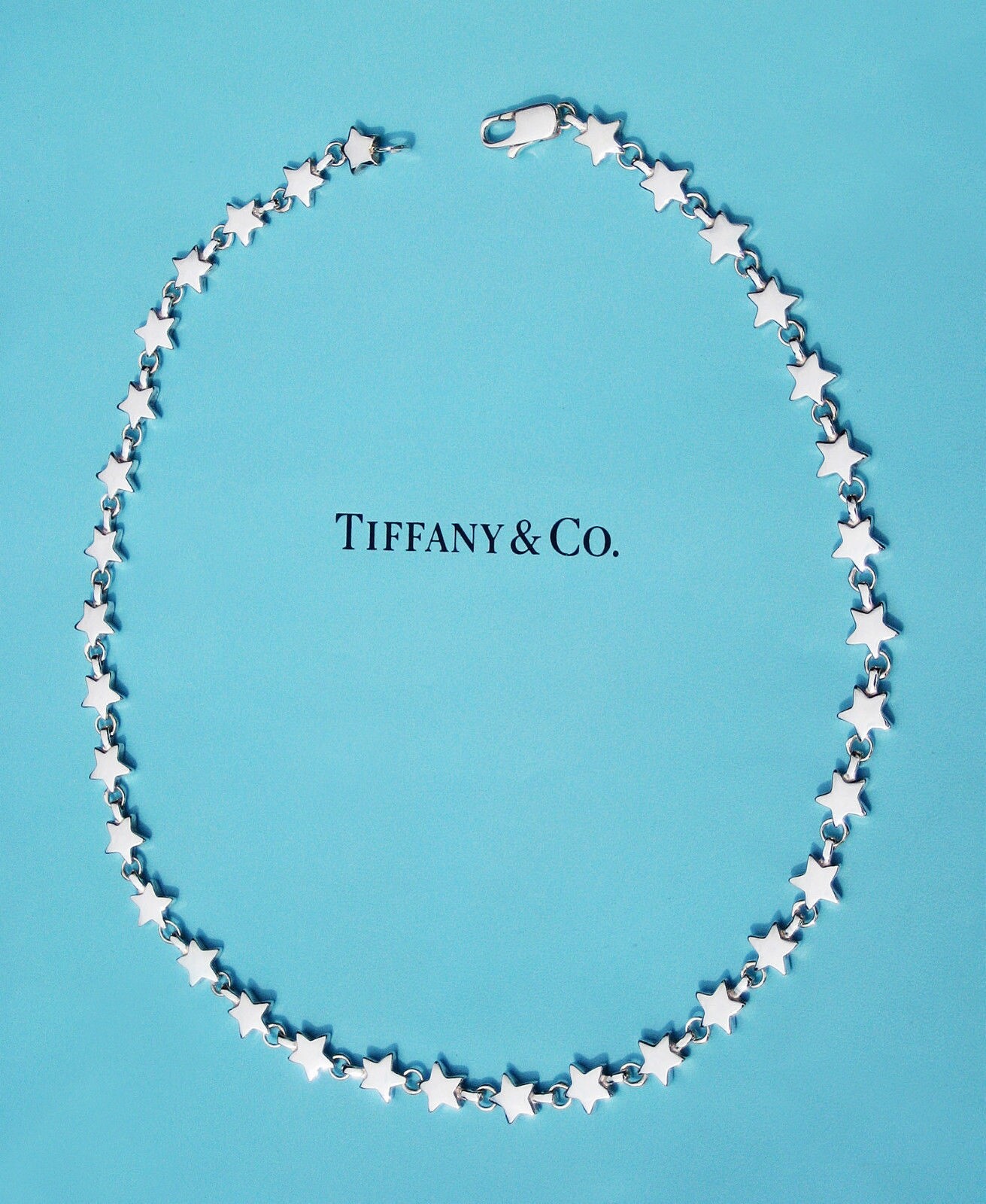 Tiffany & Co. Sterling Silver Chain of Stars Link Necklace | eBay