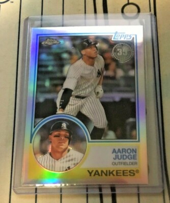 AARON JUDGE 2018 Topps Chrome 1983 ⚾ REFRACTOR 35th Anniversary #83T-1 ...