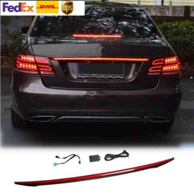 For Benz E-Class w212 Rear Door Trunk LED Tail Light w/ Wiring Kit Trim ...