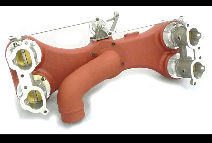 OBX Red Individual Throttle Body ITB Fits for Subaru Impreza WRX Ej20 ...