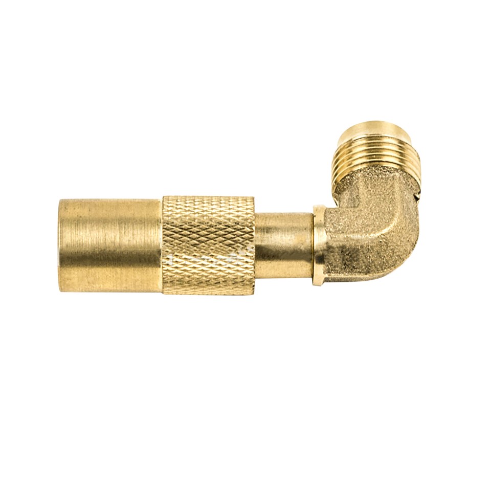 Propane Elbow Adapter With 3/8" Male Flare Connection Brass Elbow ...
