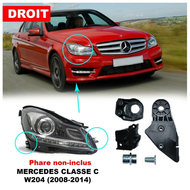 Mounting Kit Optical Right Headlight Intended for MERCEDES CLASSE C ...