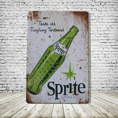 Sprite Vintage Style Tin Metal Bar Sign Poster Man Cave Collectible New ...