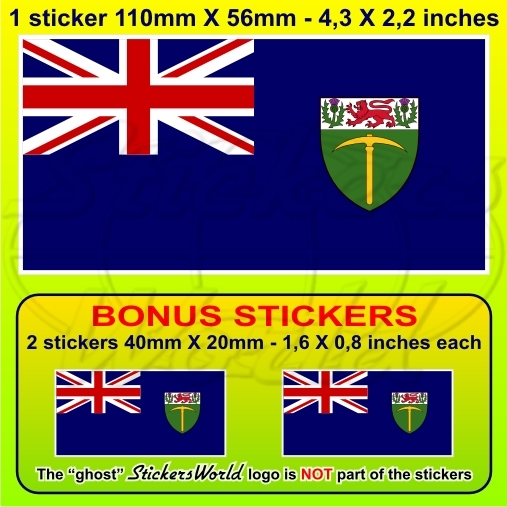 RHODESIA Southern Rhodesian Flag 1923-1964 Vinyl Decal, Sticker 110mm ...