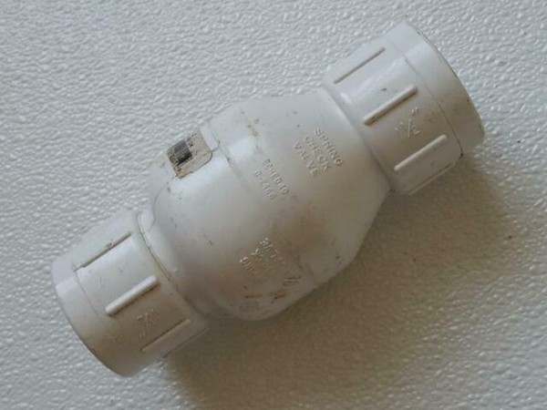 FLO Control Spring Check Valve 1-1/2" Sched 40 D2466 SXS White PVCI P/n ...