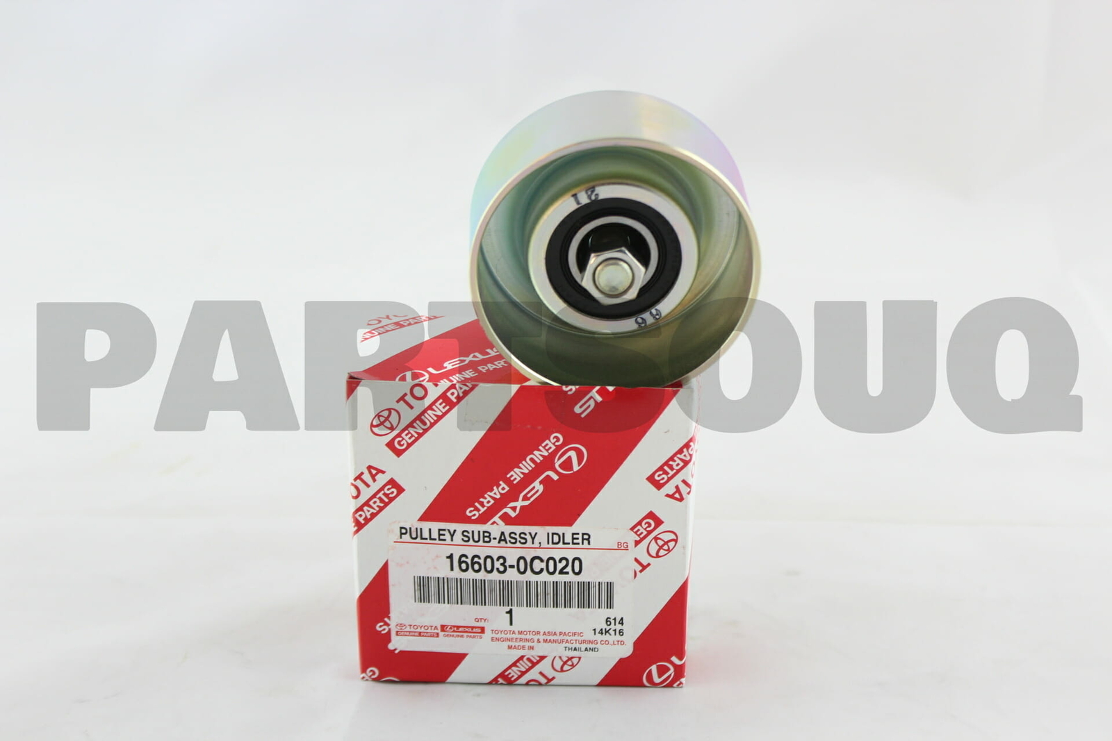 166030C020 Genuine Toyota PULLEY SUB-ASSY, IDLER 16603-0C020 | eBay