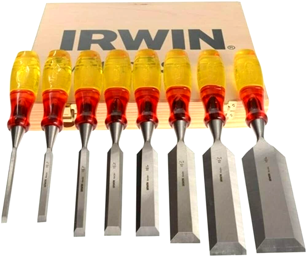 IRWIN XMS18S373S8 Marples Limited Edition Splitproof Chisel Set - 8 ...