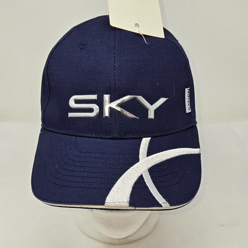 NWT SATURN SKY AUTO OFFICIAL LICENSED GM ADJUSTABLE CAP HAT BLUE | eBay