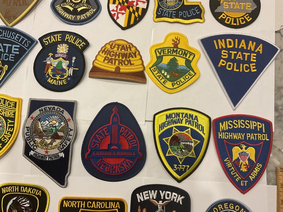Police collectors patch set 50 pieces all different state patches. Full ...