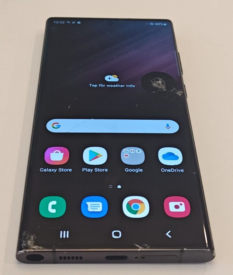 Samsung Galaxy S22 Ultra 5G SM-S908U1 (Factory Unlocked) Black 128GB ...