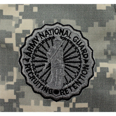 US ARMY NATIONAL GUARD BASIC RECRUITING RETENTION ACU SEW ON BADGE ...