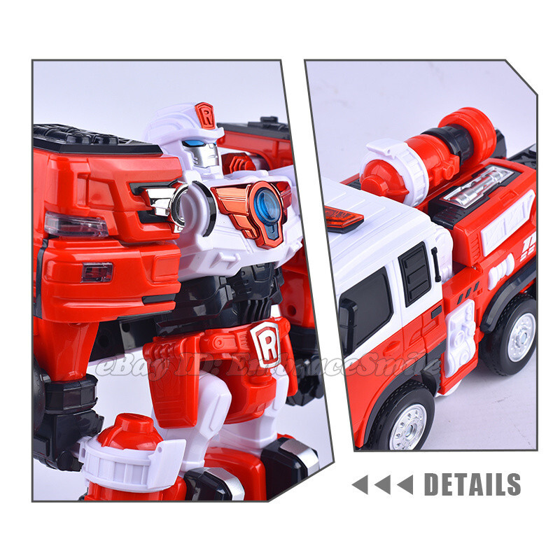 TOBOT V Galaxy Rescue Fire Trunk Transforming Robot Convert Car Figure ...