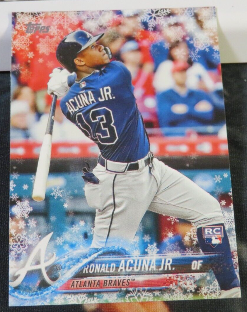#6684 2018 TOPPS HOLIDAY RONALD ACUNA JR #HMW50 | eBay