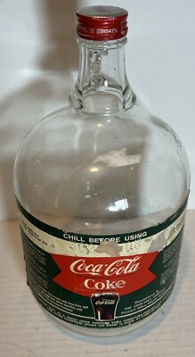Vintage 1 Gallon Coca-Cola Coke Syrup Glass Jug Bottle With Cap 1960’s ...