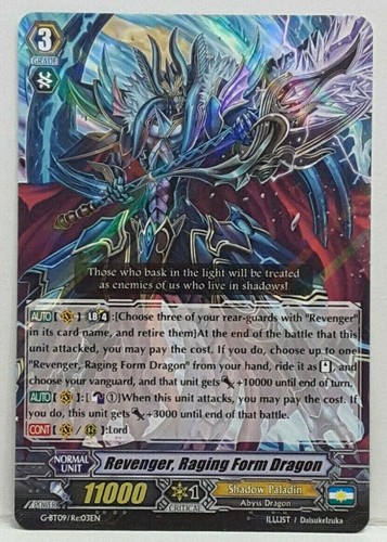 Cardfight Vanguard Revenger, Raging Form Dragon G-BT09/Re:03EN Shadow ...