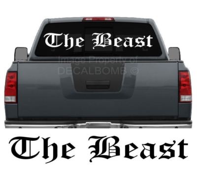 The Beast OE Windshield Decal Sticker diesel turbo truck car lift low ...