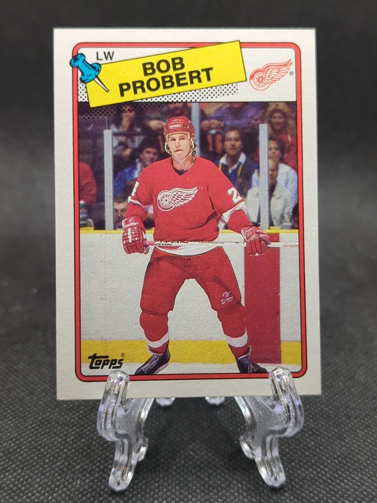 Bob Probert 1988-89 Topps Rookie Card #181 - Detroit Red Wings | eBay