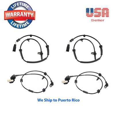 4 ABS Wheel Speed Sensor Front Rear Right & Left Fit Mazda 2 2011-2014 ...