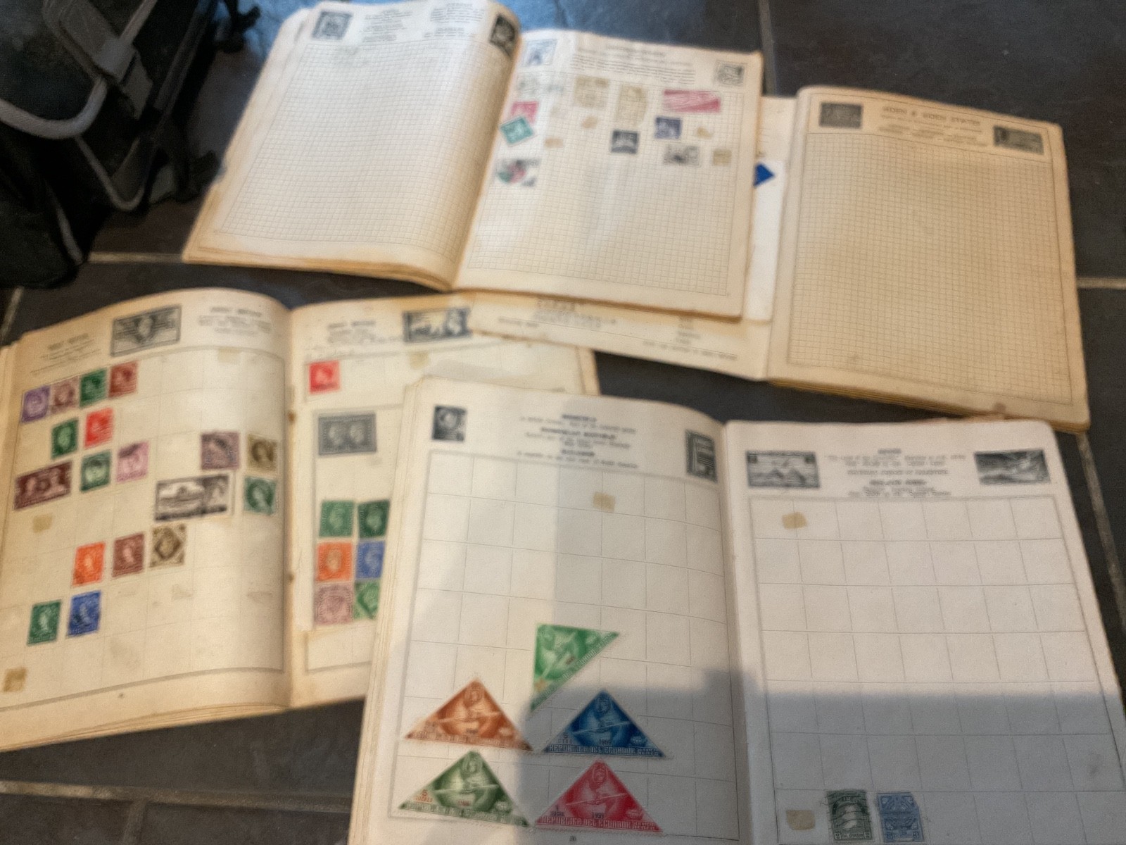 UK massive Collection Job Lot stamp albums x4 not soughed inc early ...