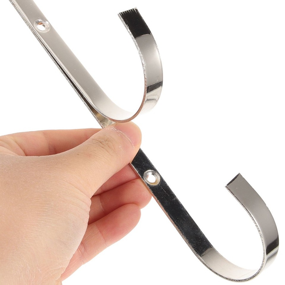 4 Pcs Metal Pole Hanger Wear-resistant Outdoor Hooks Pool Equipment ...