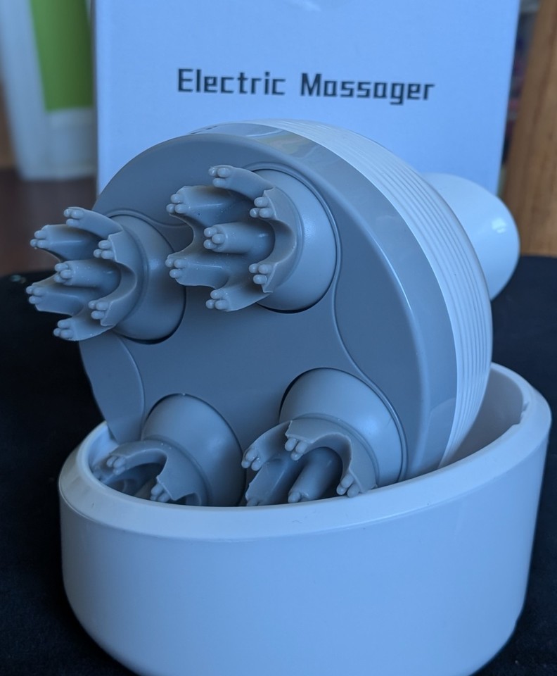 Electric Scalp Massager with 4 Replacement Massage Heads | eBay