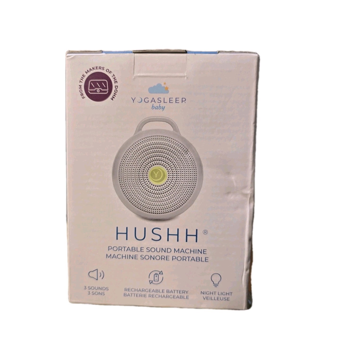 Yogasleep Baby Hushh Portable Sound Machine for Baby, New Sealed