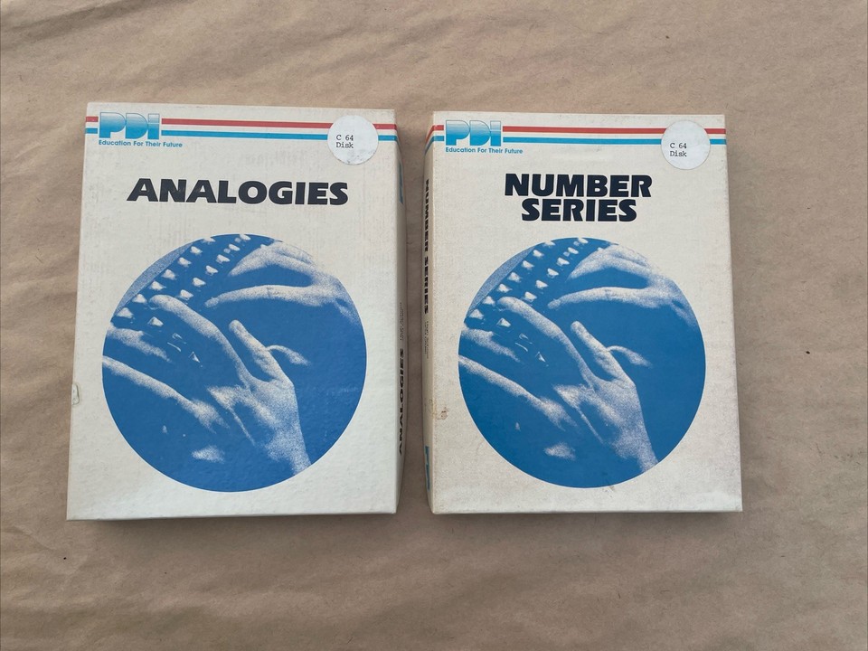 1989 program design inc Commodore 64 Vocabulary Number Analogies Pdi | eBay