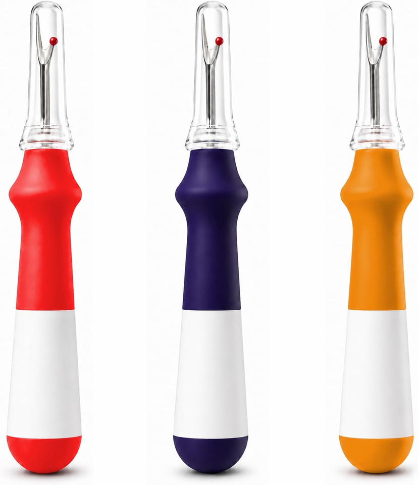 3PCS Seam Rippers for Sewing, Ergonomic Grip Thread Stitch Remover ...
