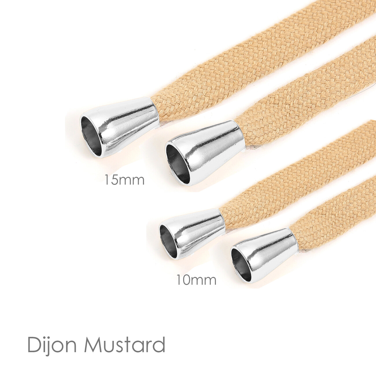 Drawstring Cord Flat Cotton Sweatshirt Hoodie String with Silver ...