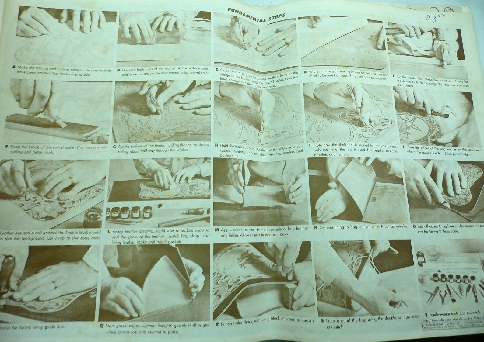 How to Carve Leather. Al Stohlman. Figure Carving Dye Chart Method ...