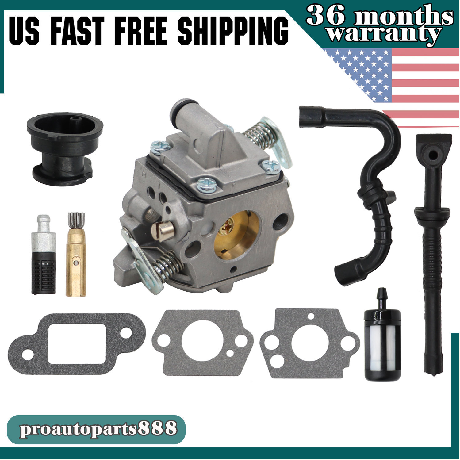 MS180 For Stihl MS170 MS180C 017 018 Chainsaw Carburetor Air Filter ...