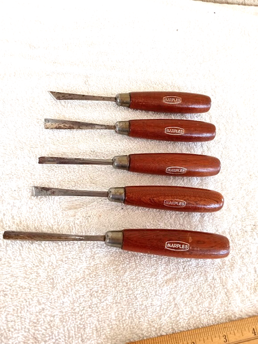 Vintage Marples Wood Carving Chisels/Tools 5 Pieces | eBay