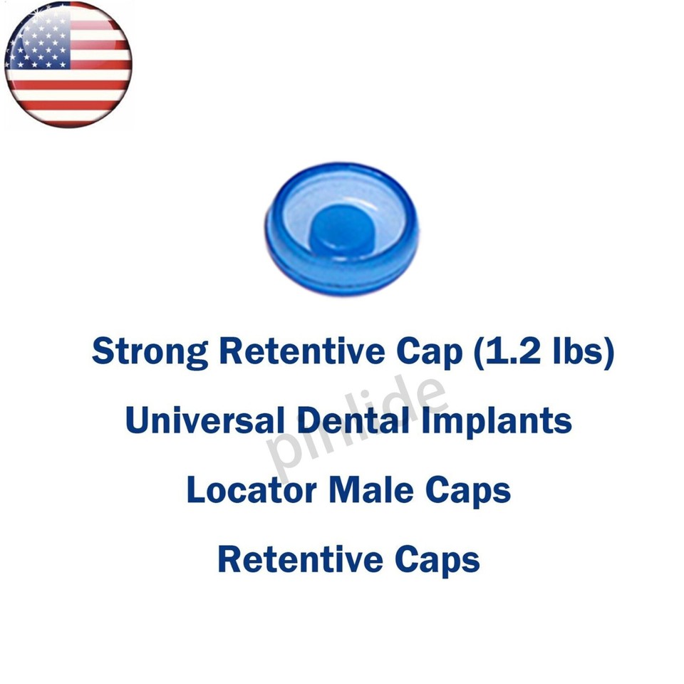 US Universal Dental Overdenture Implant Retention Caps Metal Housing ...