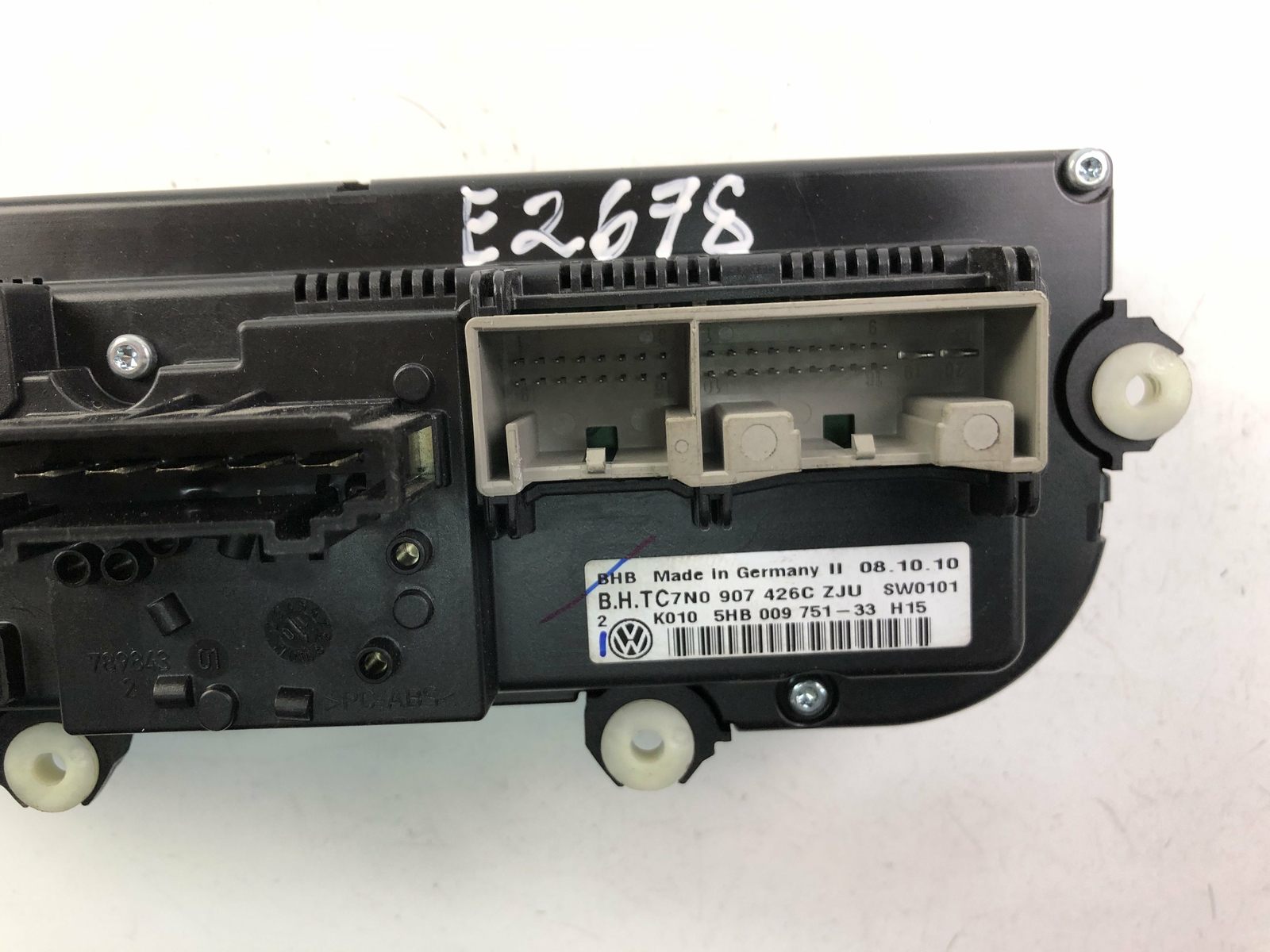 E2678 VW CADDY 2011 Climate Control Unit 7N0907426C | eBay UK