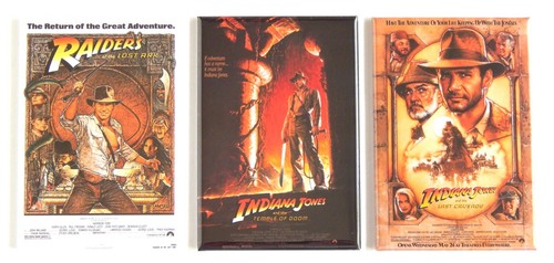 Indiana Jones Trilogy FRIDGE MAGNET Set movie poster | eBay