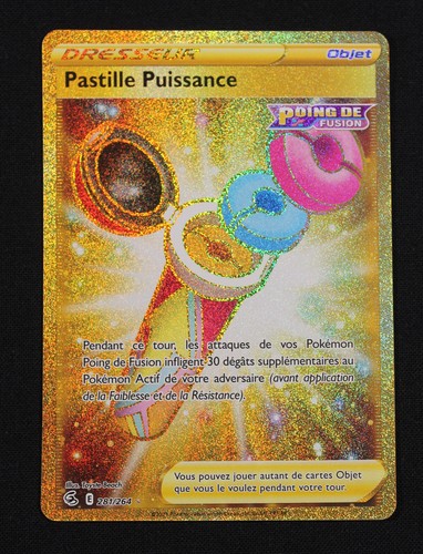 Carte Pokemon Pastille Puissance Gold 281/264 EB8 Poing de Fusion Neuve ...