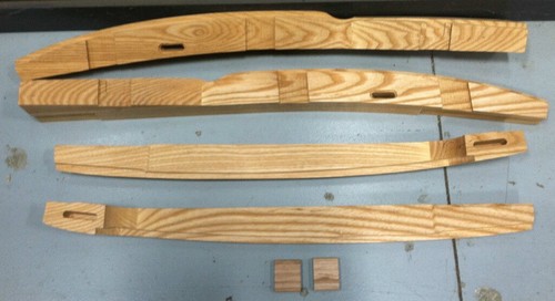 Ford 3 Window Coupe Upper and Rear Wood Door Jam Jamb Set Red Oak 32 ...