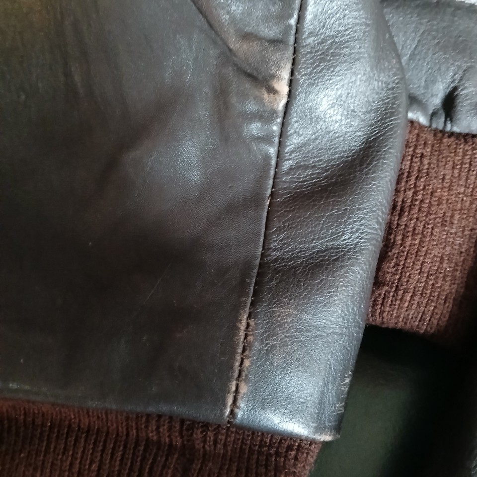 VTG A-2 Leather Aviator Flight Bomber Jacket W/Liner Men Size 46 JBI ...
