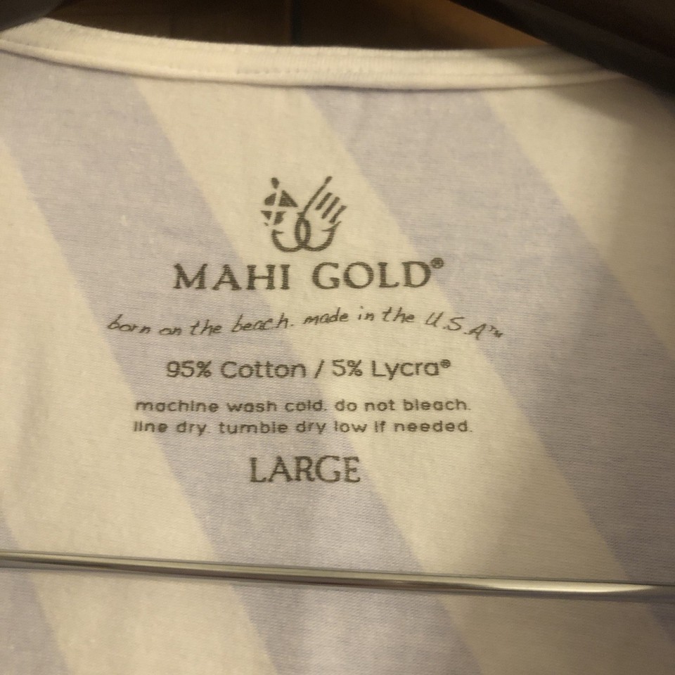 Mahi Gold Women's Shift Dress Blue White Striped A Line Sleeveless ...