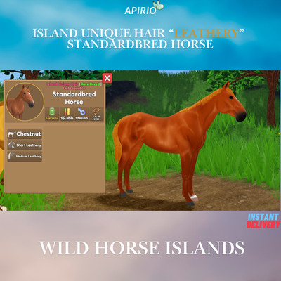 Wild Horse Islands 🧡 IUH Leathery Chestnut Standardbred Horse🧡 | eBay