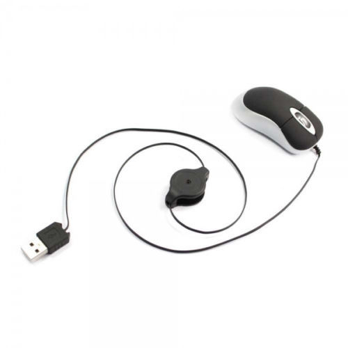 New Mini Retractable USB Optical Scroll Wheel PC Laptop Notebook Mouse ...