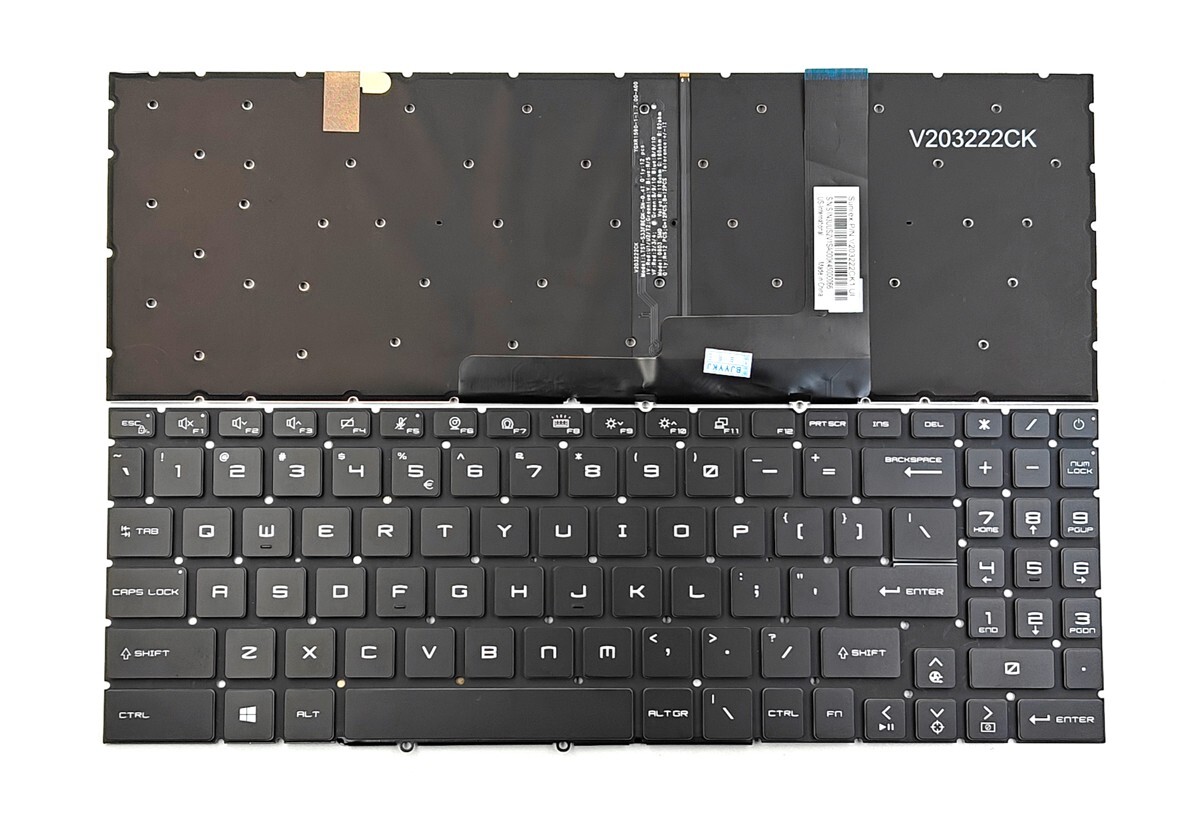 New Backlit Keyboard for MSI WF66 WF66-11UI WF66-11UJ WF76 WF76-11UI ...