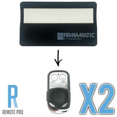 2 x Firmamatic Firmadoor B&D Compatible Garage Door Remote 059409 ...