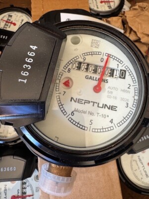 Neptune Aquity - 3/4" water meter - 6" lay length | eBay