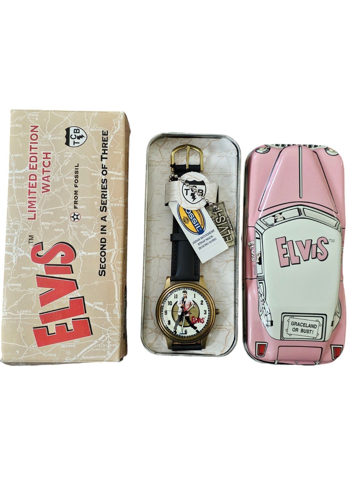 FOSSIL Elvis Limited Edition Men’s Watch LI-1353 COA Keychain | eBay