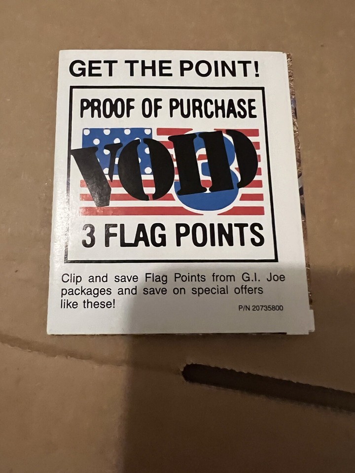 Vintage Original Hasbro ARAH GI Joe Operation Deep Six Insert Booklet ...